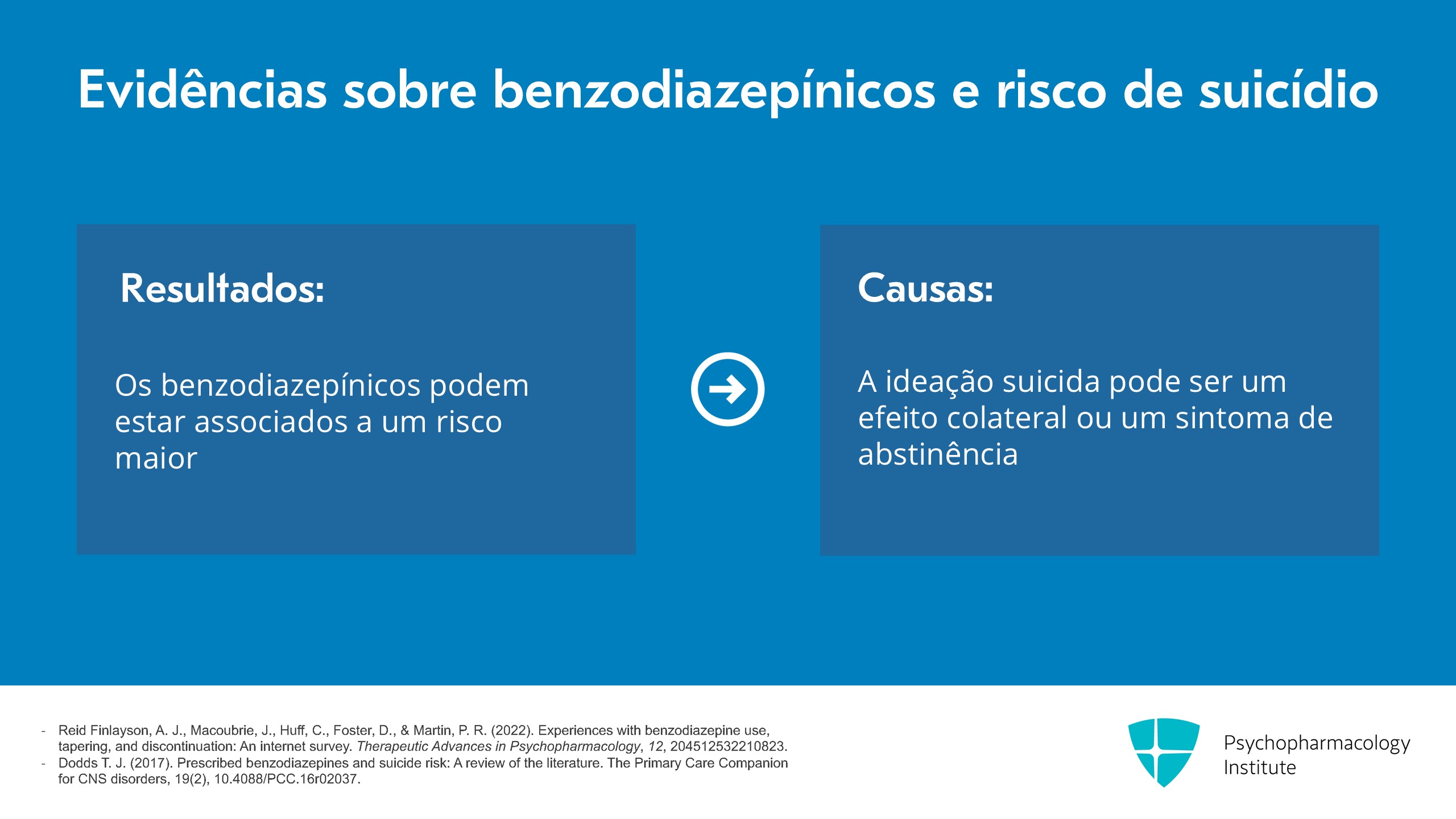 Além da interrupção do uso de benzodiazepínicos: compreensão dos ...