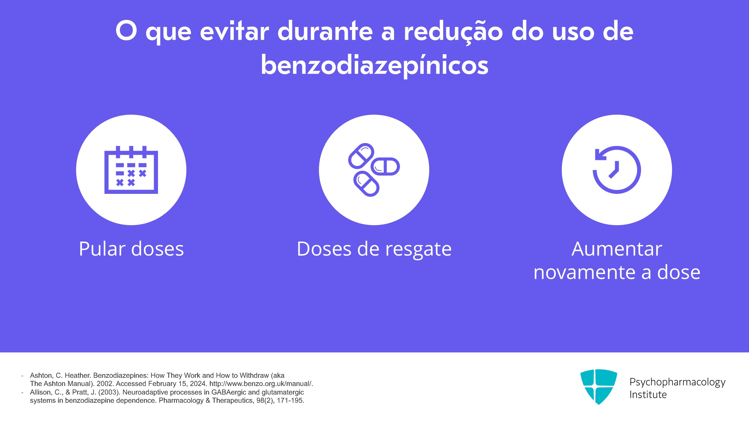 Compreensão dos princípios da redução gradual do uso de ...