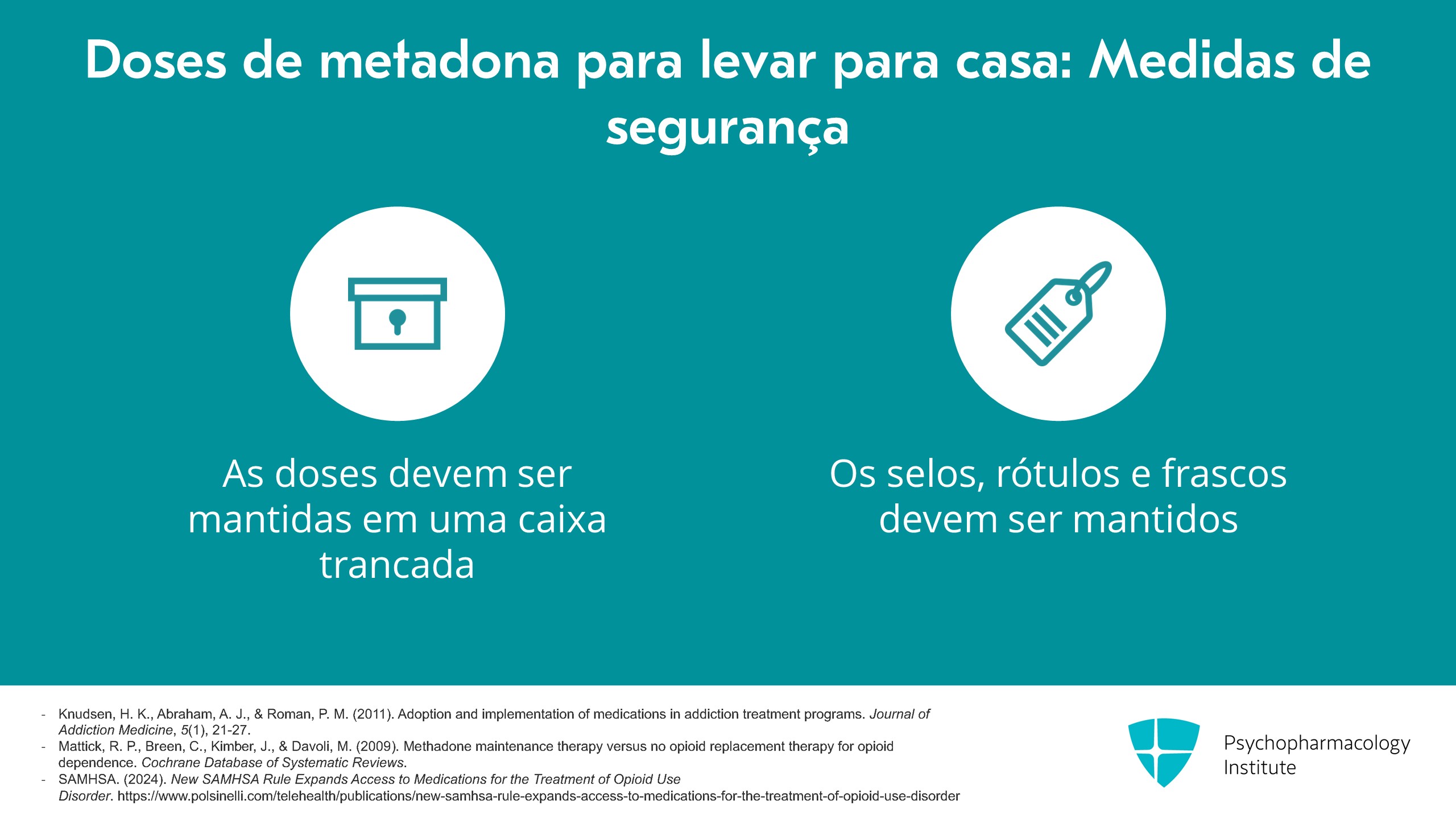 Metadona para o tratamento de OUD - Psychopharmacology Updates for ...