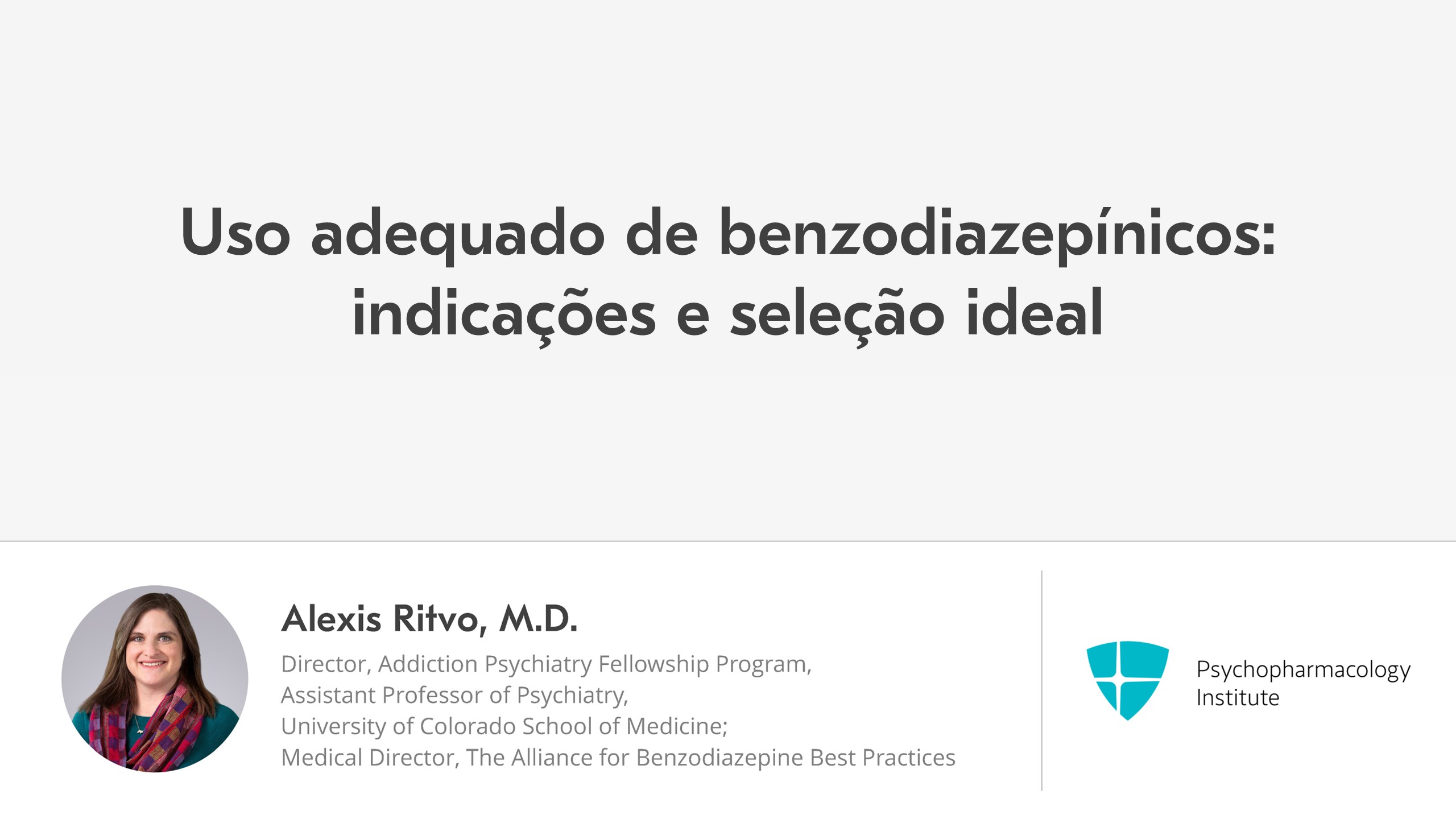 Uso adequado de benzodiazepínicos: indicações e seleção ideal ...